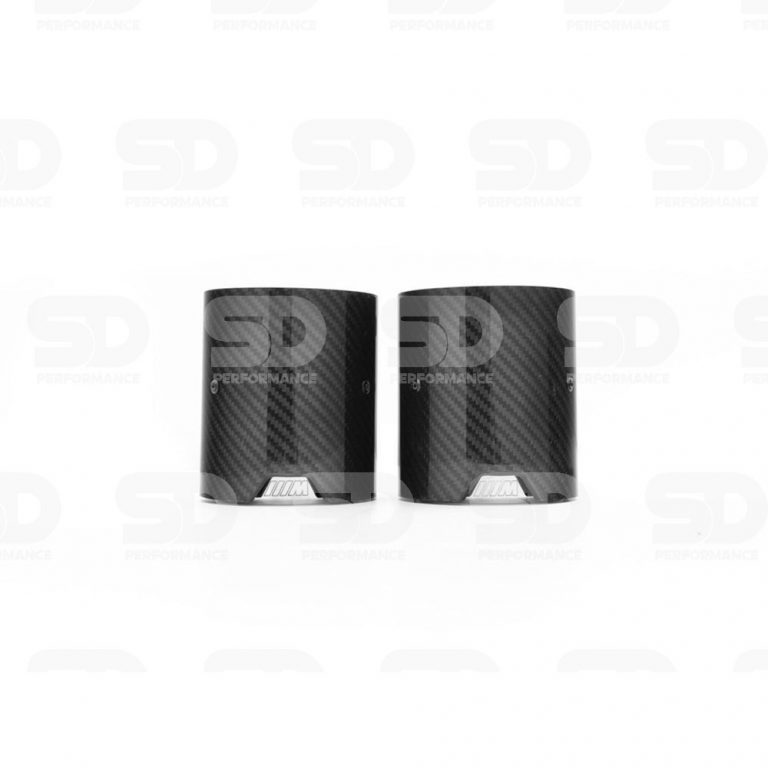 BMW 80MM M Performance Exhaust Tips In Chrome & Gloss Carbon Fibre - SD ...